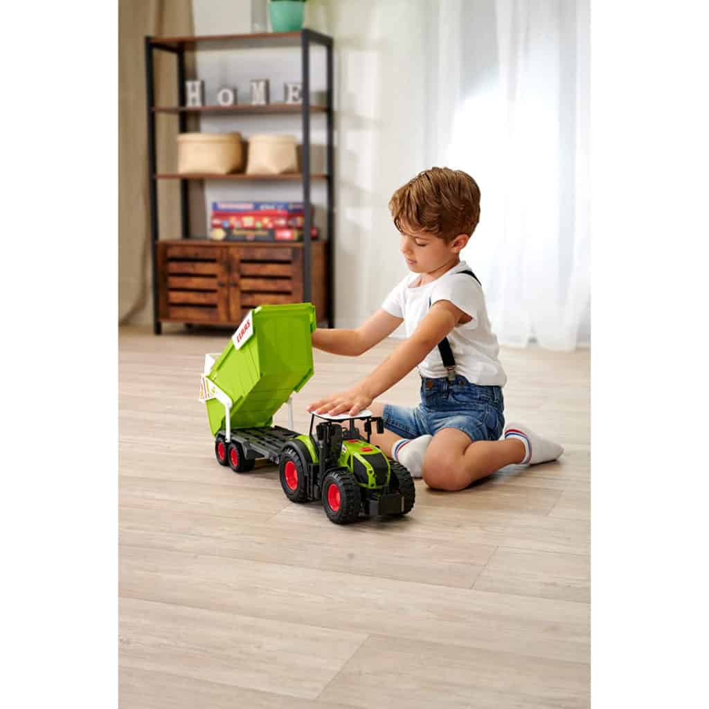 Dickie CLAAS Tractor + Trailer met dumpfunctie - Happyland